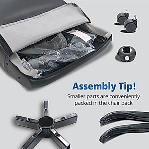 Bonded Leather Mid-Back Manager's Office Chair, Black