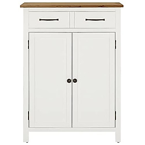 vidaXL Solid Wood Oak Shoe Cabinet Hall Clothing Shelf Storage Organizer Unit Cupboard Sideboard Living Room Shoe Rack Organization