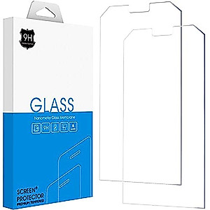 Ailiber Compatible with Kyocera DuraForce Ultra 5G Screen Protector [2 Pack] DuraForce UW E7110 Tempered Glass Film Anti-Scratch Hardness HD Clear Case Friendly for Dura Force Ultra 5G (Verizon 2021)