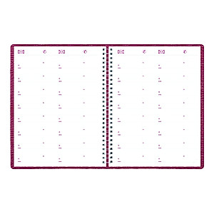 Brownline 2023 Essential Weekly Planner, Appointment Book, 12 Months, January to December, Twin-Wire Binding, 11" x 8.5", Red (CB950.RED-23)