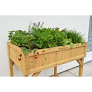 VegTrug 8 Pocket Herb Garden and Espoma Organic Potting Soil Mix - All Natural Potting Mix for All Indoor & Outdoor Containers Including Herbs & Vegetables. for Organic Gardening, 8qt. Bag. Pack of 1