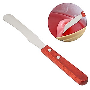 Hair Removal Wax Spatula Stick, Metal Film Wax Stick Hair Removal Wax Applicator Depilatory Wax Bean Stirring Knife(#1)