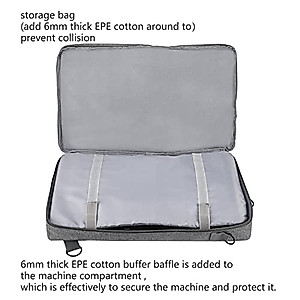 Seracle Carrying Case Portable Bag Travelling Case Compatible with DDJ-FLX4 / DDJ-400 / DDJ-SB3 Portable Controller and DJ Headphone (Gray)