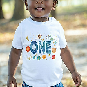 Space One Birthday shirt Birthday boy Shirt astronaut 1st Birthday Party 1st trip around the sun birthday outfit rocket 1st Birthday Shirt (18 month)