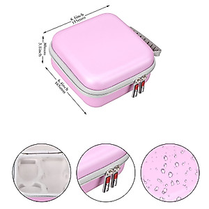 FBLFOBELI EVA Hard Storage Carry Case Compatible with Braun Silk-épil 9 9-890/Silk-épil 9 9-720/Silk-épil 9 9-880 Epilator Facial Hair Removal (Pink)