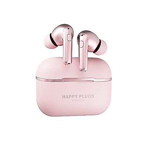Happy Plugs Air 1 Zen – Fashion & Premium True Wireless in-Ear Earbuds – 30 Hours Battery Life – Passive Noise Cancellation - Pink Gold
