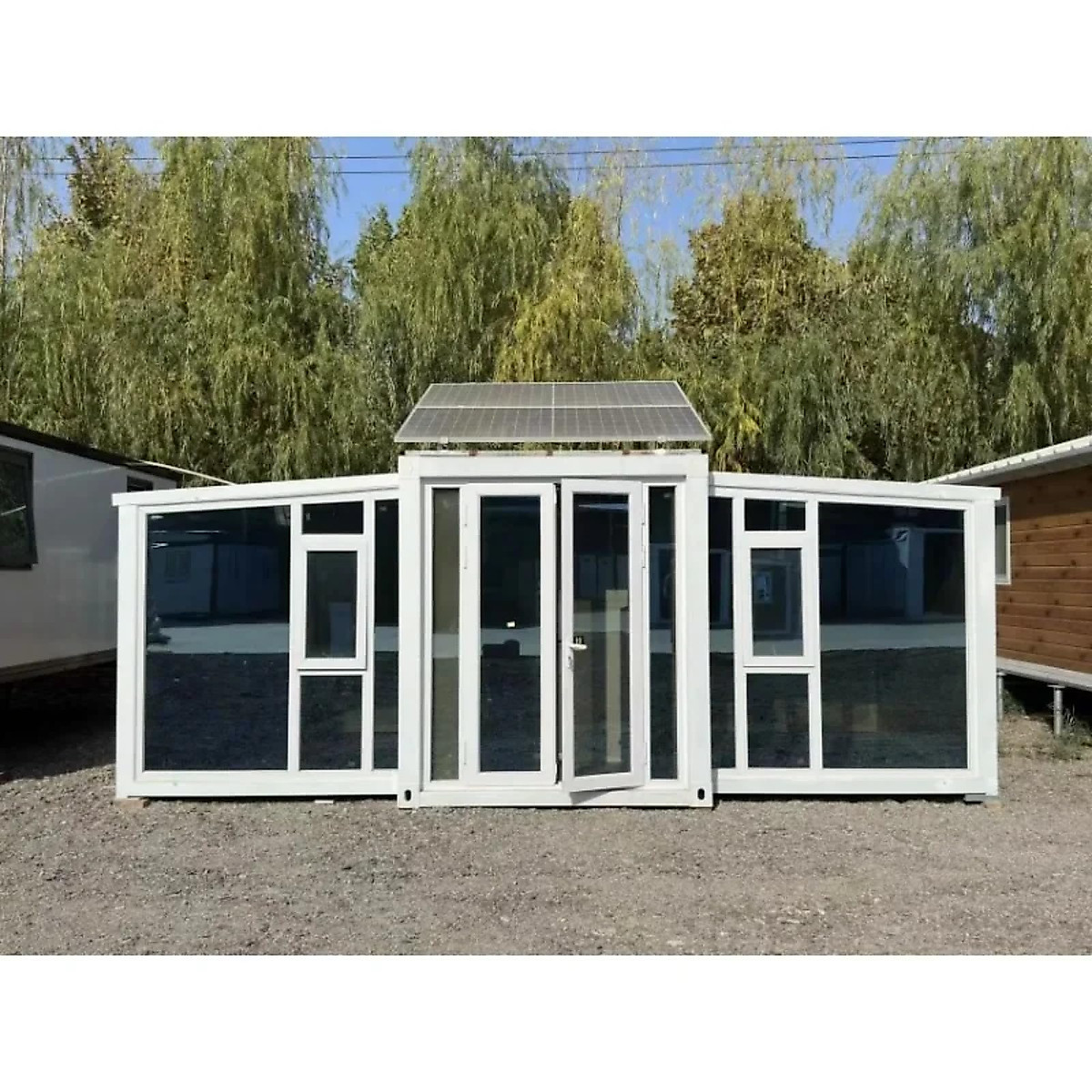 Expandable Container House–2 Bedroom Foldable Design with Modern Amenities, Perfect for Temporary Office Spaces, Camps, and Recreational Living Solutions