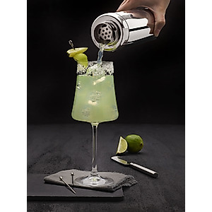 Mikasa Bliss Bar Tool Set with Wooden Stand, 8 Piece, Stainless Steel