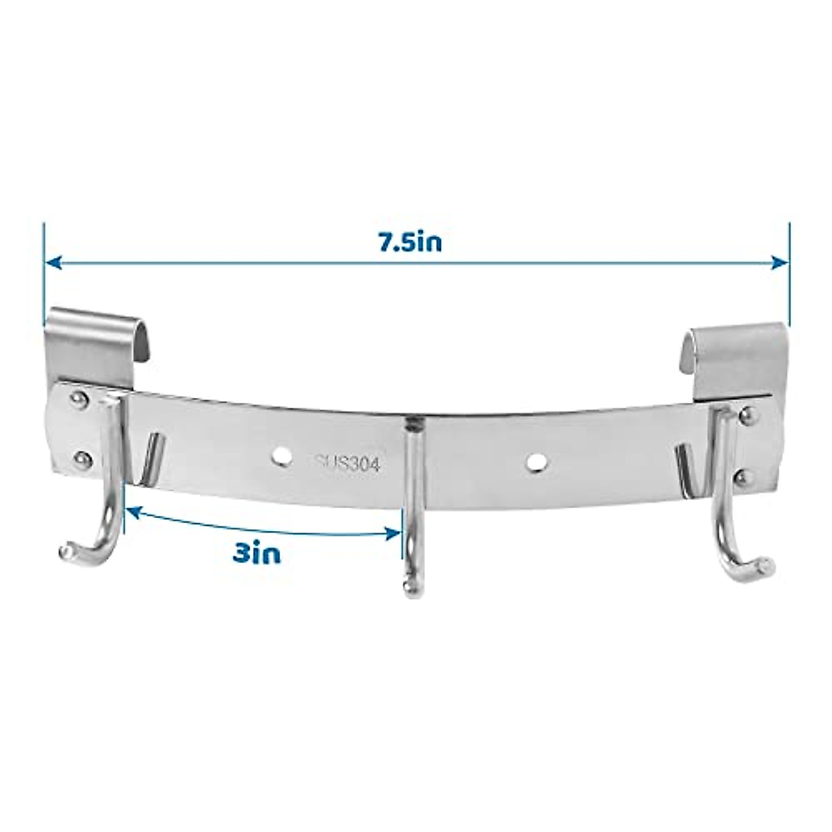 Grill Tool Holder for Weber Stainless Steel Cutlery Fits 22.5" Charcoal Grills, All 304 Stainless Steel