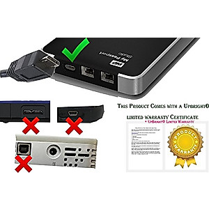 UpBright New Micro USB 2.0 Data Cable Compatible with Western Digital WD My Passport Essential 500GB 750GB 1TB 2/3 TB External Hard Disk Drive Hardrive HDD HD Laptop Notebook PC Data Sync Cord