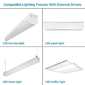 LEONLITE 4W LED Emergency Driver, 120V-277VAC to 3-60VDC, LED Light Emergency Backup Battery, UL Listed, Rechargeable Power Supply, Over 90mins Emergency Time, for Low Bay, Panel Light, Wraparound