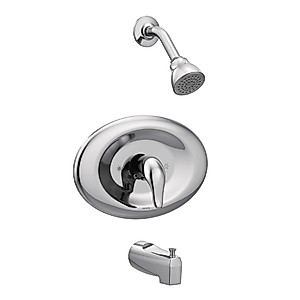 Moen Chateau Chrome Single Handle Posi-Temp Eco-Performance Shower Faucet Set, Valve Included, L2369EP