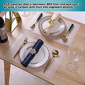 PABUSIOR Refrigerator Shelf Liners 4 PCS, Translucent Drawer Liners, (16" x24 INCH) Washable Fridge Liner, Refrigerator Mats for Freezer Glass Shelves