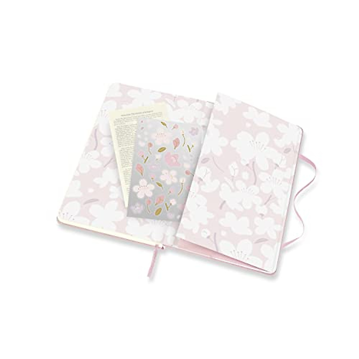 Moleskine Limited Edition Sakura Notebook, Hard Cover, Large (5" x 8.25"), Ruled/Lined, Graphic 1, 240 Pages