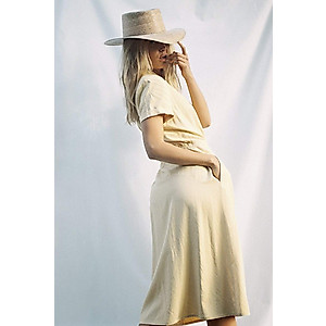 Lack of Color Women's Palma Boater (Natural, Small/Medium)