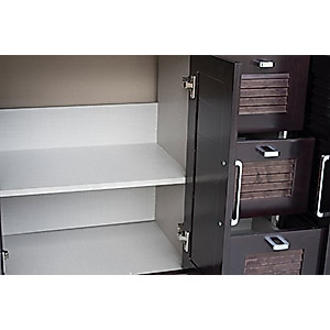 Hispania bath Madrid 60-inches Double Sink Bahtroom Vanity Solid Wood, Espresso, Cabinet, Crema Marfil Quartz Countertop and Double White Ceramic Undermount Sink, Made in Spain (European Brand)