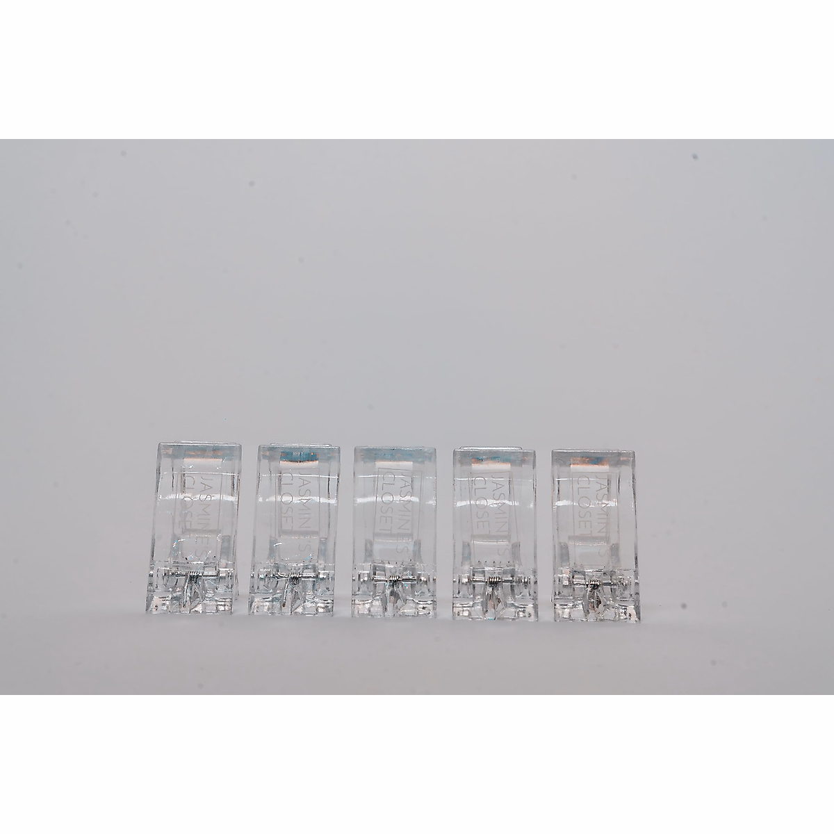 Jasmine’s Closet® Premium Nail Clips (5 Pack) - Eliminate Air Bubbles - Strong, Sturdy & Sets Glue Perfectly - Salon Quality Nails at Home