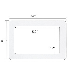 GracesDawn Magnetic Photo Frame, Refrigerator, Dishwasher Photo Wall with Metal Surface of Iron, held 4 × 6 inch Photo 5 Pieces, Color Choice (red)
