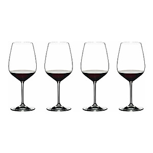 Riedel Exclusive Vinum Extreme Set of 4 Wine Glasses, Red Wine, Ideal For Cabernet, Bourdeaux,800 ounce