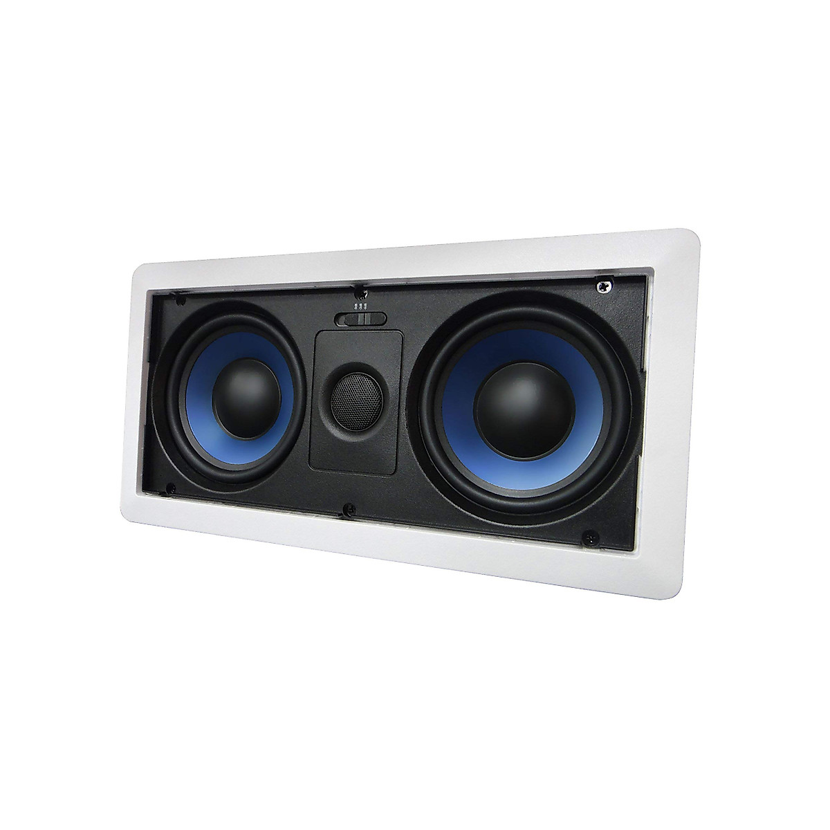 Silver Ticket Products 1 x Center, 1 x Left & 1 x Right in-Walls and 4 x in-Ceiling Surround Sound 7.1 Speaker Home Theater Bundle Package