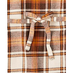 The Children's Place,Long Sleeve Plaid Fall Fashion Dress,HAY Stack,Large (10/12)