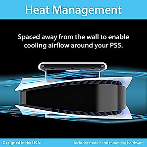 TotalMount Wall Mount for PS5 – Mounts Playstation 5 on a Wall by Your TV (PS5 Wall Mount)