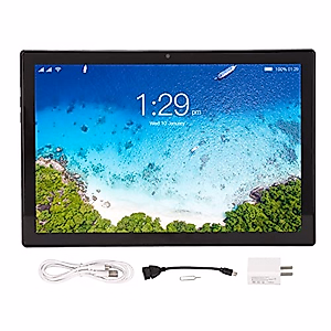 Soraz Tablet Computer, Tablet PC 100‑240V 4GB RAM 64GB ROM for Android10 for Students (US Plug)