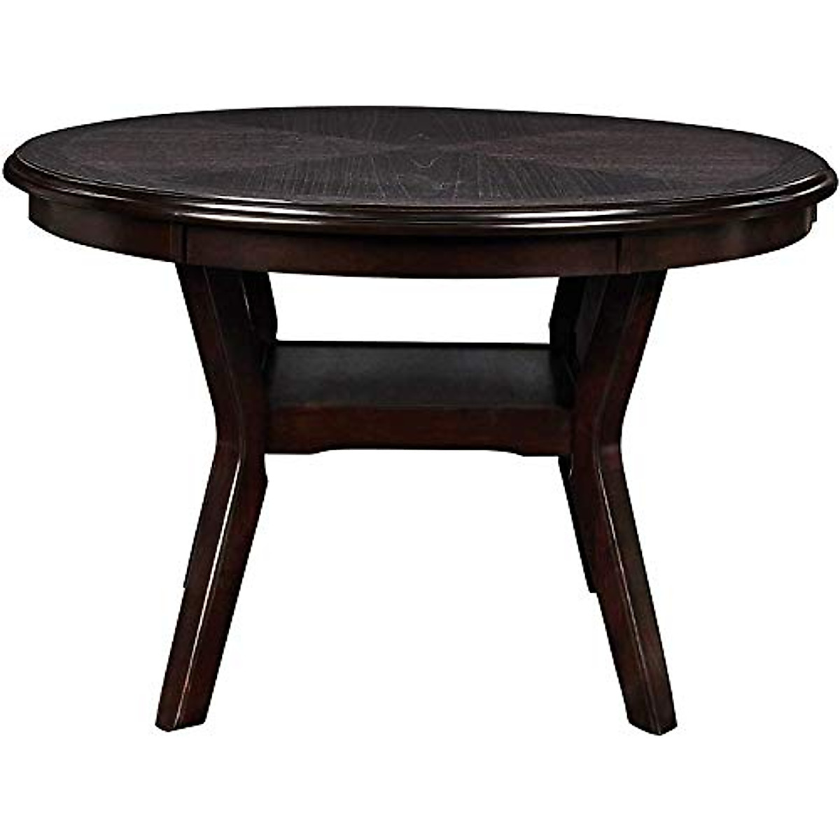 New Classic Furniture Gia 5-Piece Round Dining Set with 1 Dining Table and 4 Chairs, 47-Inch, Ebony