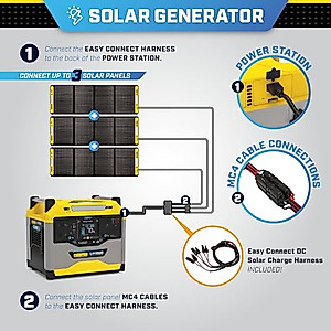 Champion Power Equipment 100594 1638-Wh Power Station 3200/1600-Watt Portable Lithium-Ion Battery Solar Generator