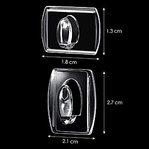 Tatuo 60 Pieces Mini Decorating Hook Clips Holiday Christmas Light Hook Clips Decorating Clips for String Lights Multi-Function Decoration Hanging Clip for Home School Outdoor