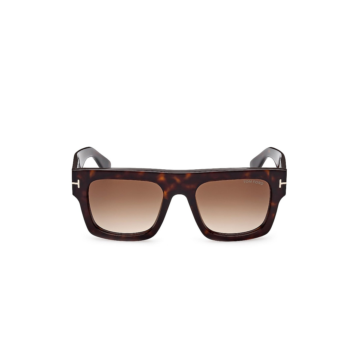 Tom Ford FAUSTO FT 0711 Dark Havana/Light Brown Shaded 53/20/145 unisex Sunglasses
