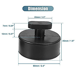 X AUTOHAUX 4 Pcs Rubber Jack Pads with Storage Bag for Chevrolet Corvette C5 C6 C7 GS Z Jack Puck Jacking Lift Pad Jack Lift Point Pad Adapter(Black)