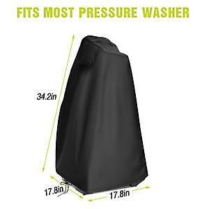 Guisong Pressure Washer Cover, Waterproof& Dustproof Covers for Power Washer, Protective Outdoor Cover for Electric High Pressure Cleaner 17.8" x 17.8" x 34.2"