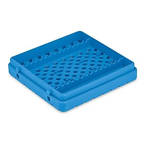Practicon Cool Cassette 2 Silicone Autoclave Cassette for Dental Instruments, Size 14 Instrument Tray, Blue