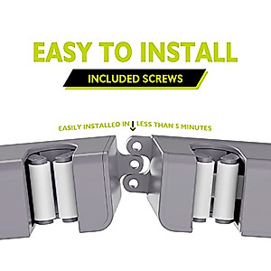 Hikeen Mop Broom Holder Wall Mount Broom Hanger Holds Up to 6 Tools Cleaning Organizer for Home Kitchen Garden Garage Tools Storage