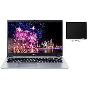 acer Newest Aspire 5 15.6" FHD IPS 1080P Laptop, AMD Ryzen 3 3200U up to 3.5 GHz, 8GB RAM, 128GB SSD + 1TB HDD, WiFi, Win 10 w/GalliumPi Accs.