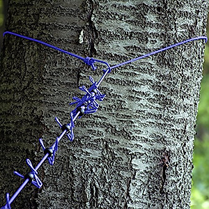 HDE 2 Pack Camping Clothesline Cord Indoor Outdoor Laundry Line Portable Travel Clothes Line with Clothes Pins (6.25 ft, Blue)