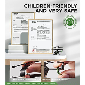 SYMA S100 Mini RC Helicopter with Gyro Stabilizer, Altitude Hold, 3.5 Channel, 5-7 Min Flight Time