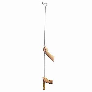 Only Hangers Hanger Hooker with Wooden Handle - Reach Pole - Hanger Retriever