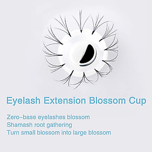 Eyelash Extension Supplies Lash Tray with 100 PCS Blooming Glue Cup Crystal Glass Acrylic Lash Tiles Strip Palett Holder Tools Jade Stone