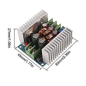 D-FLIFE 20A 300W CC CV Step Down Module Adjustable DC 6-40V to 1.2-36V Voltage Regulator Buck Converter Constant Current Power Supply Module (2pcs)