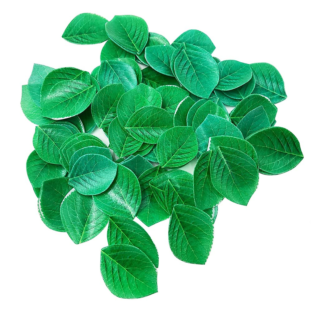 112Pcs Edible Green Leaves for Cupcake Toppers Rice Wafer Paper for St. Patricks Day, Easter Baby Shower Wedding Cake Happy Birthday Party Decoration Wedding/graduation/Hawii/Summer/Anniversary
