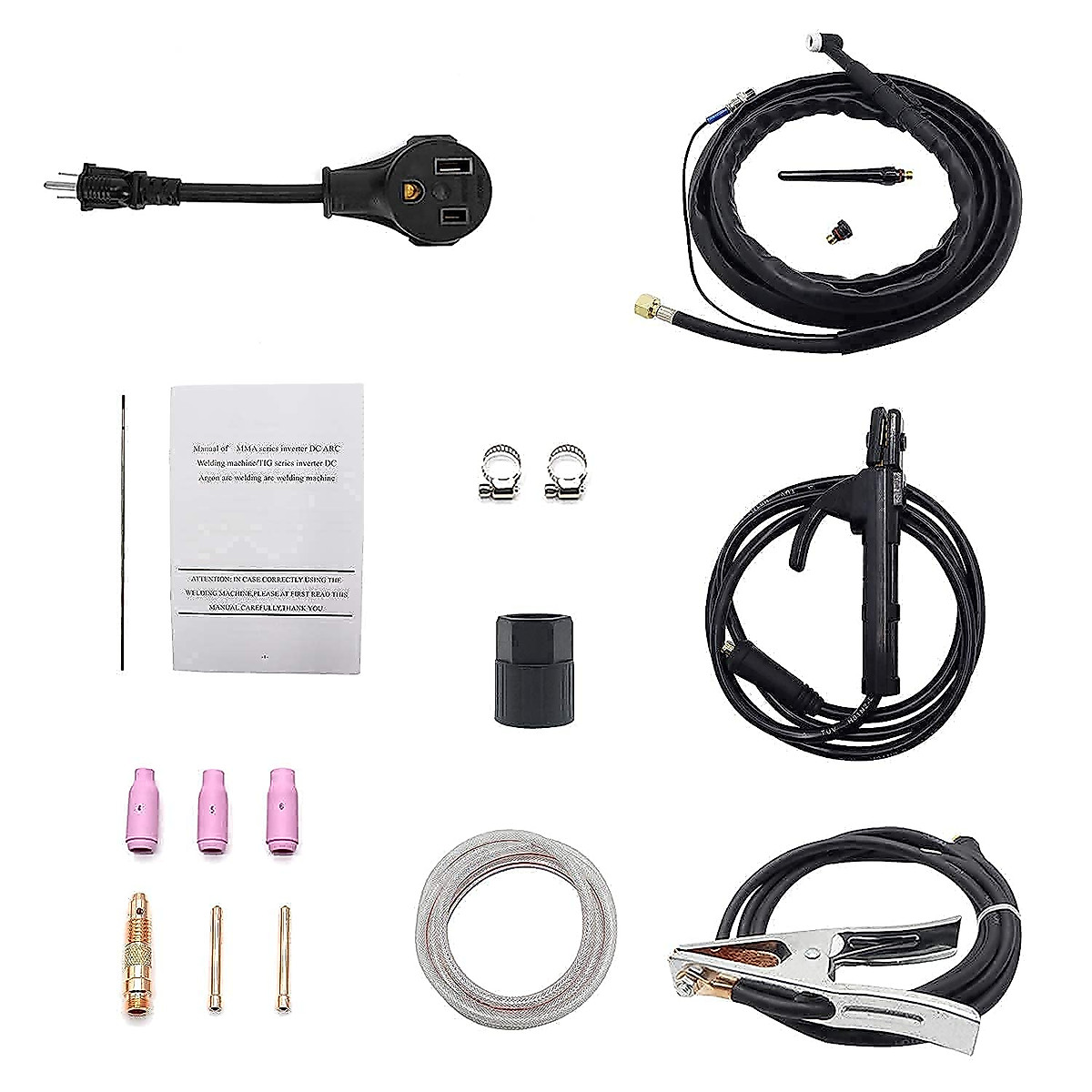 Tig Welder Machine+300A Welding Electrode Holder Clamp(Bundled goods)