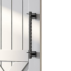 skysen Sliding Barn Door Handle Pull Black for Sliding Barn Door 12" Black(684)