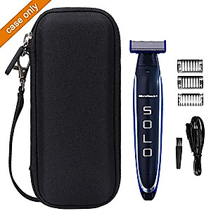 Aproca Hard Storage Travel Case, for Micro Touch Solo Full Body Trimmer and Shaver (Black)(case only)