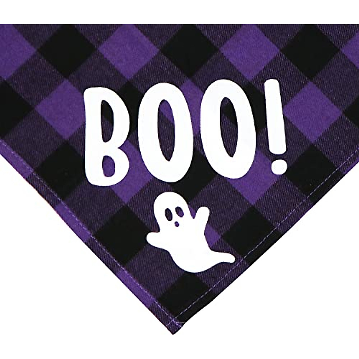 JOTFA 3 Pack Halloween Dog Bandanas, Holiday Halloween Plaid Dog Puppy Bandana Scarf Costume for Small Medium Large Dogs Pets