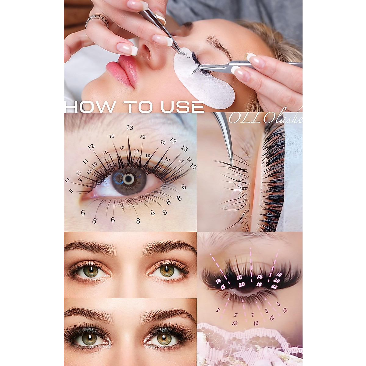 Bottom Lash Extension J Curl 0.05mm Mix4-7mm 4mm 5mm 6mm 7mm Black Color Bottom Lash Extensions (Mix4-7mm 0.05 J Curl)