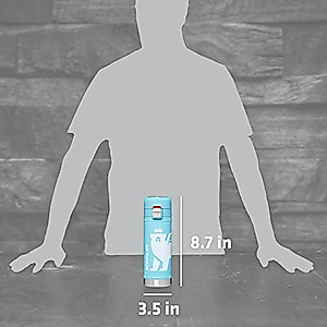 Stanley FlowSteady Bear Cub Bottle, 17oz, Stainless Steel Insulated Water Bottle for Kids (8 and Above) with 3 Interchangeable Metal Badges