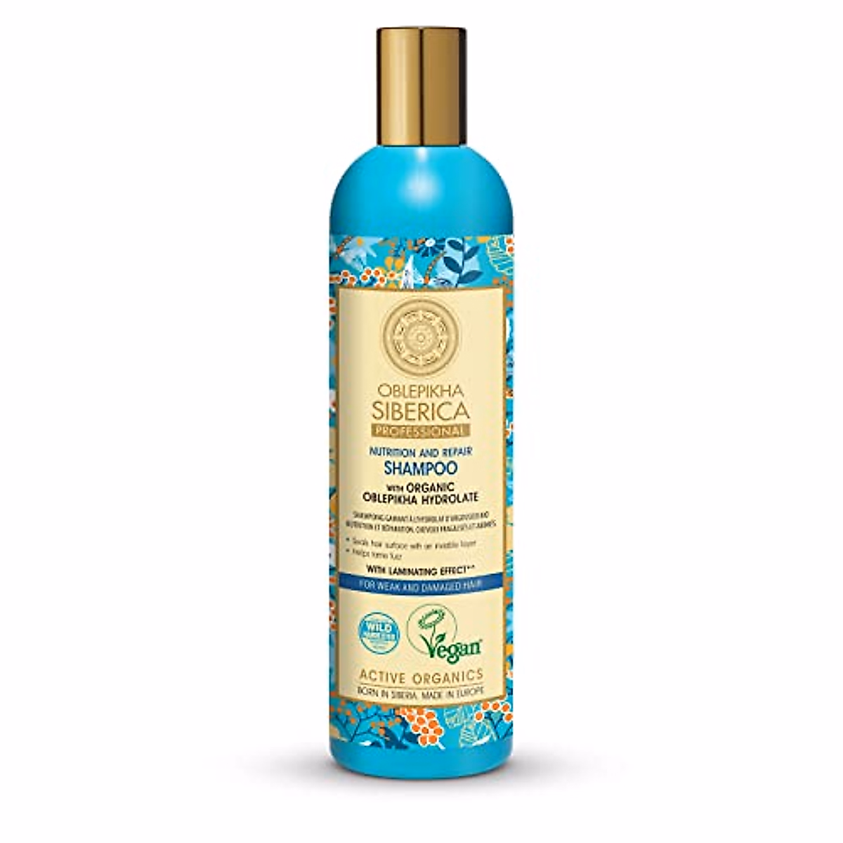 Natura Siberica Oblepikha Shampoo for Weak and Damaged Hair, 400 mL