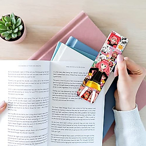 Bookmarks Ruler Metal Anya Bookworm Spy Tassels Bookography Measure Reading for Book Bibliophile Gift Reading Christmas Ornament Markers